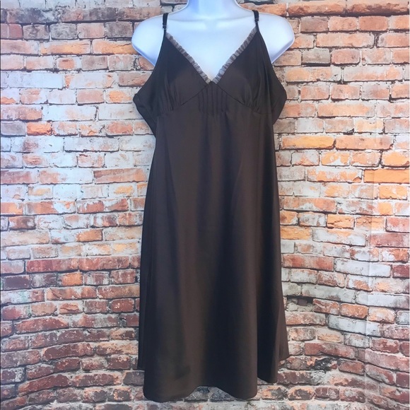 Alfani | Intimates & Sleepwear | Alfini Intimates Brown Lace Trim ...